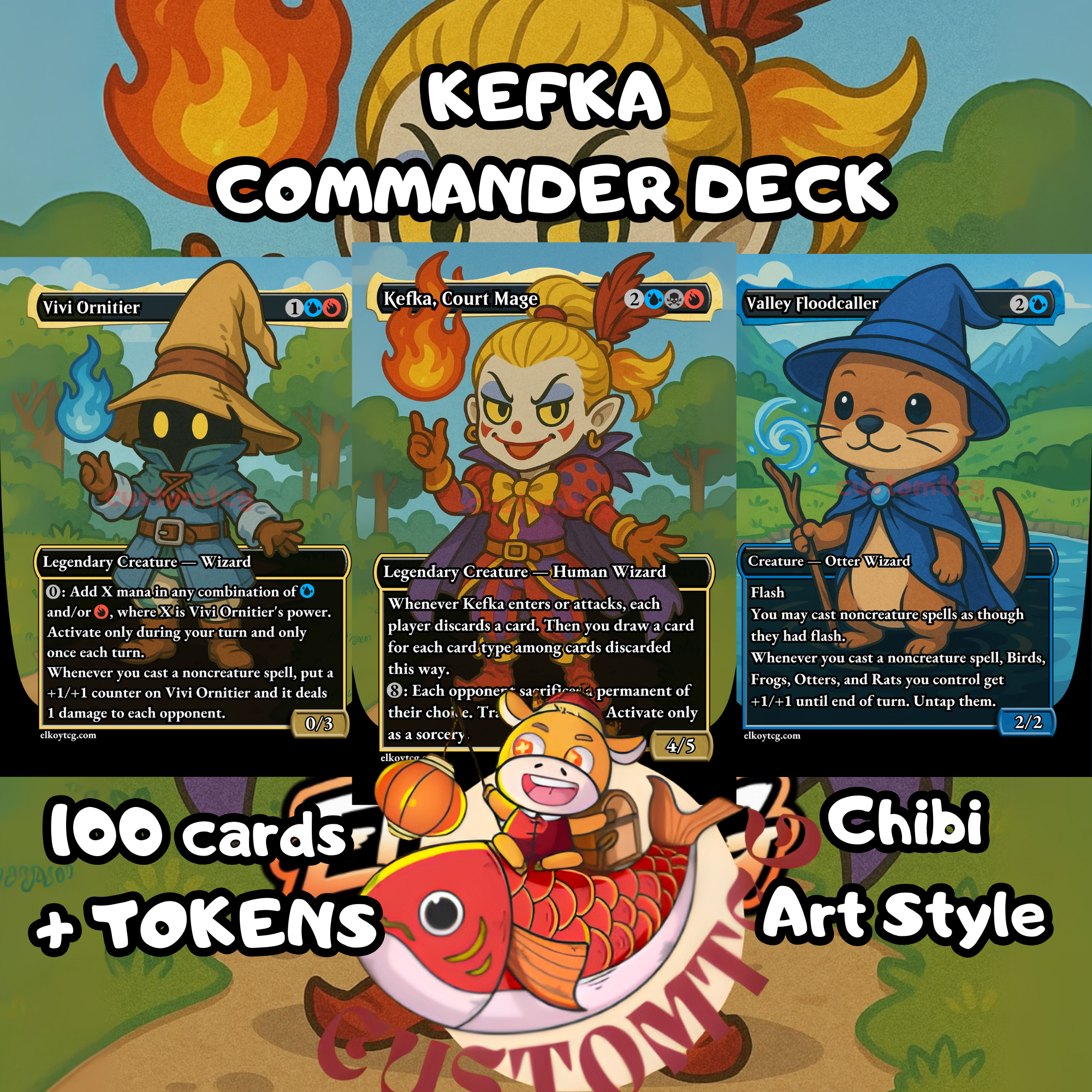 Kefka Chibi Deck – Elkoychibi
